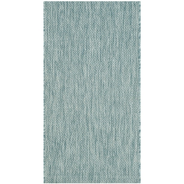 SAFAVIEH Courtyard Mitre Geometric Overdyed Indoor/Outdoor Area Rug, 2 ...