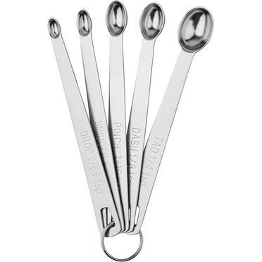 Thyme & Table 5-Piece Stainless Steel Measuring Spoon Set - Walmart.com