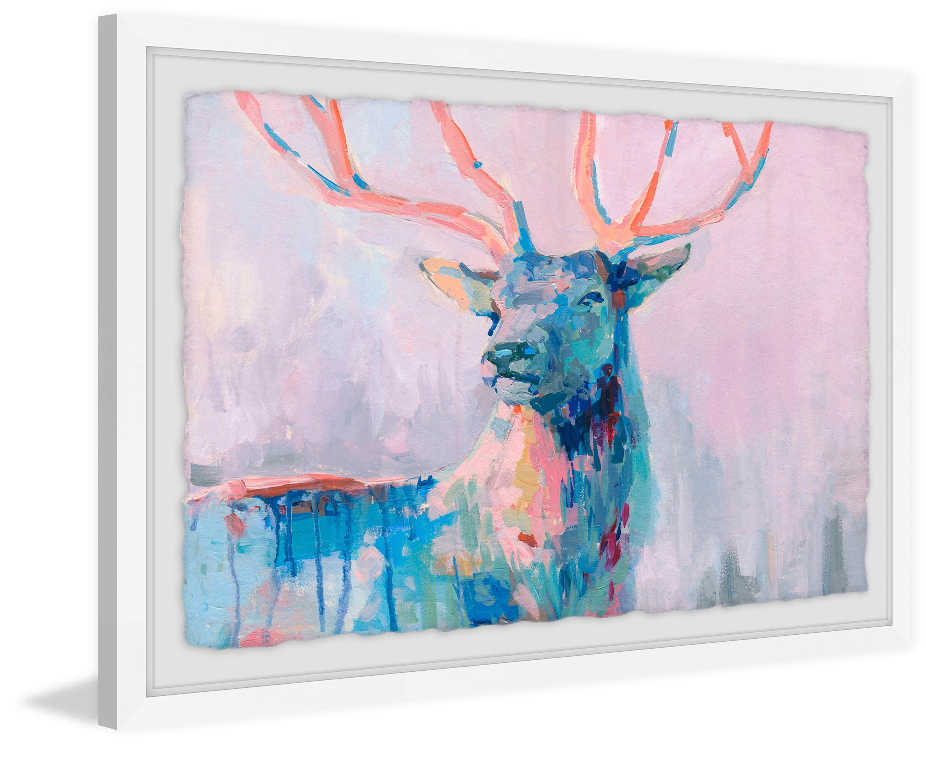Majestic Deer Framed Painting Print - Walmart.com