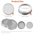 ACDANC 4 Pack Mason Jar Screen Lid, Includes 8 Pcs Stainless Steel ...