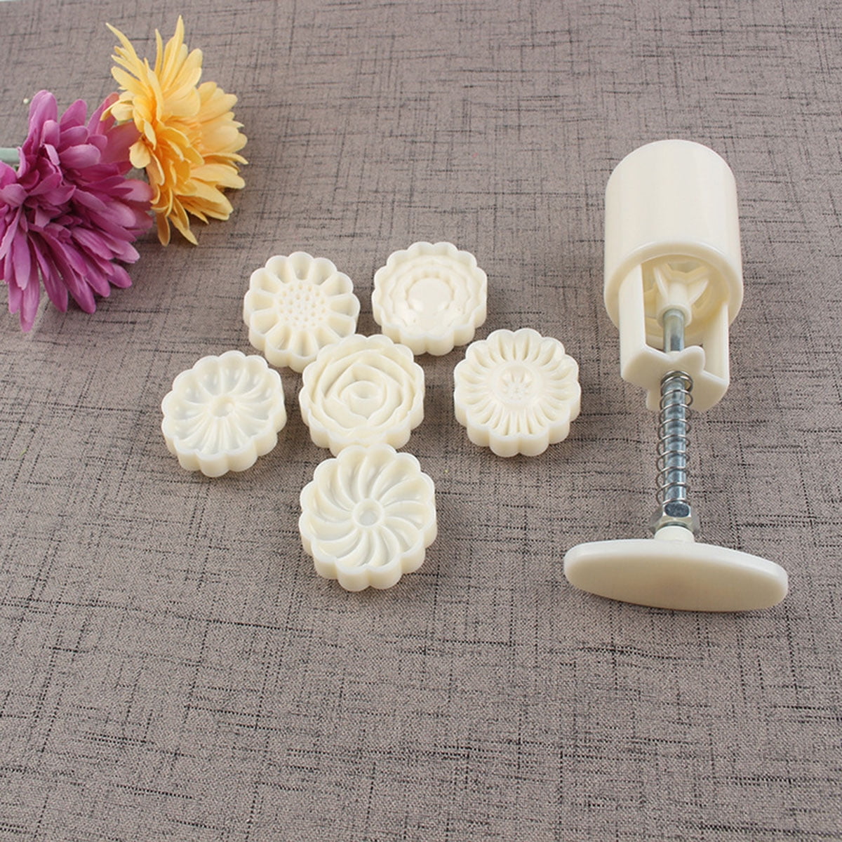 2 sets Baking Mooncake DIY Mold Pastry Biscuit Cake Mould with 11 ...