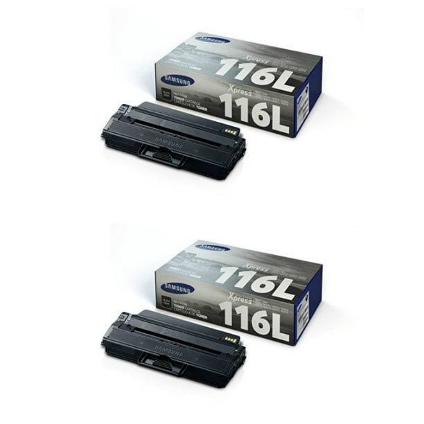 Samsung MLT-D116L High Yield Black Toner Cartridge 2-Pack - Walmart.com