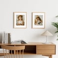 11x14 Picture Frame Set of 2, Solid Wood Frame for Wall Art Photo and ...