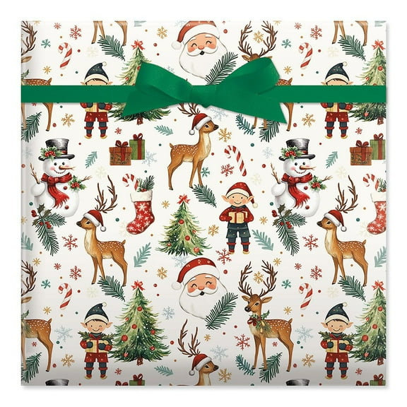 Birch Christmas Rolled Wrapping Paper - 23-Inch x 32-Foot Wrap Roll, 61 ...