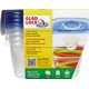 Glad Food Storage Containers - To Go Snack Container - 24 Ounce - 4 ...