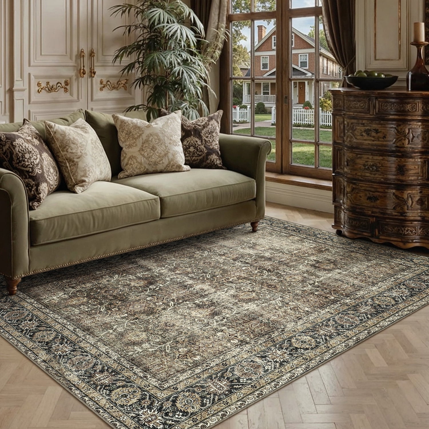 Click here for Berthmeer 4x6 Washable Area Rugs For Entryway Offi... prices