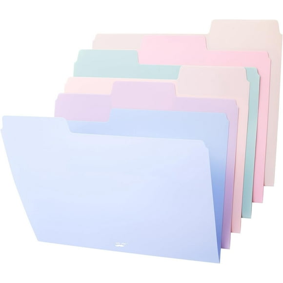 Colored Plastic File Folders