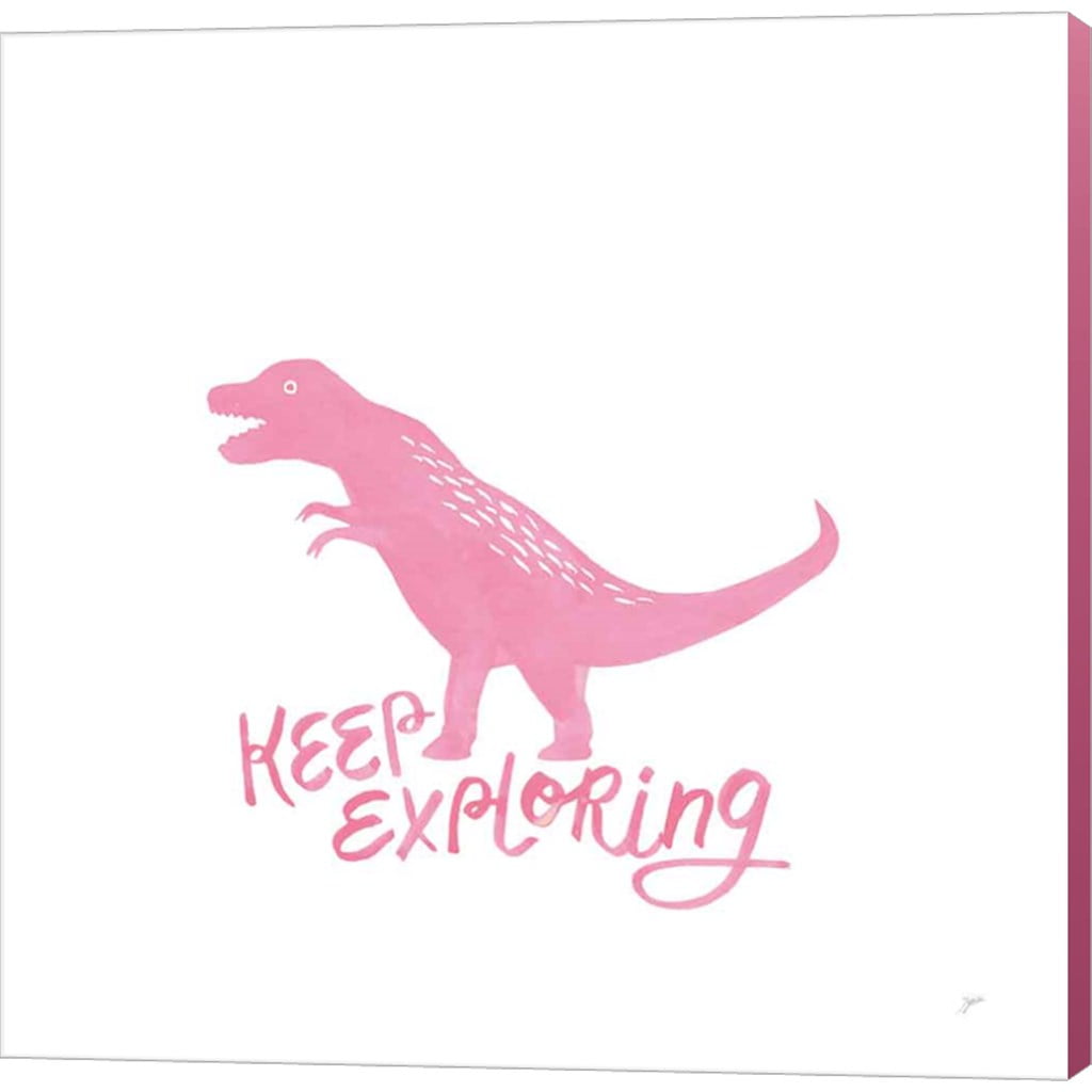 Great Art Now Dino Inspiration VIII Pink by Karyn Panganiban, Canvas ...