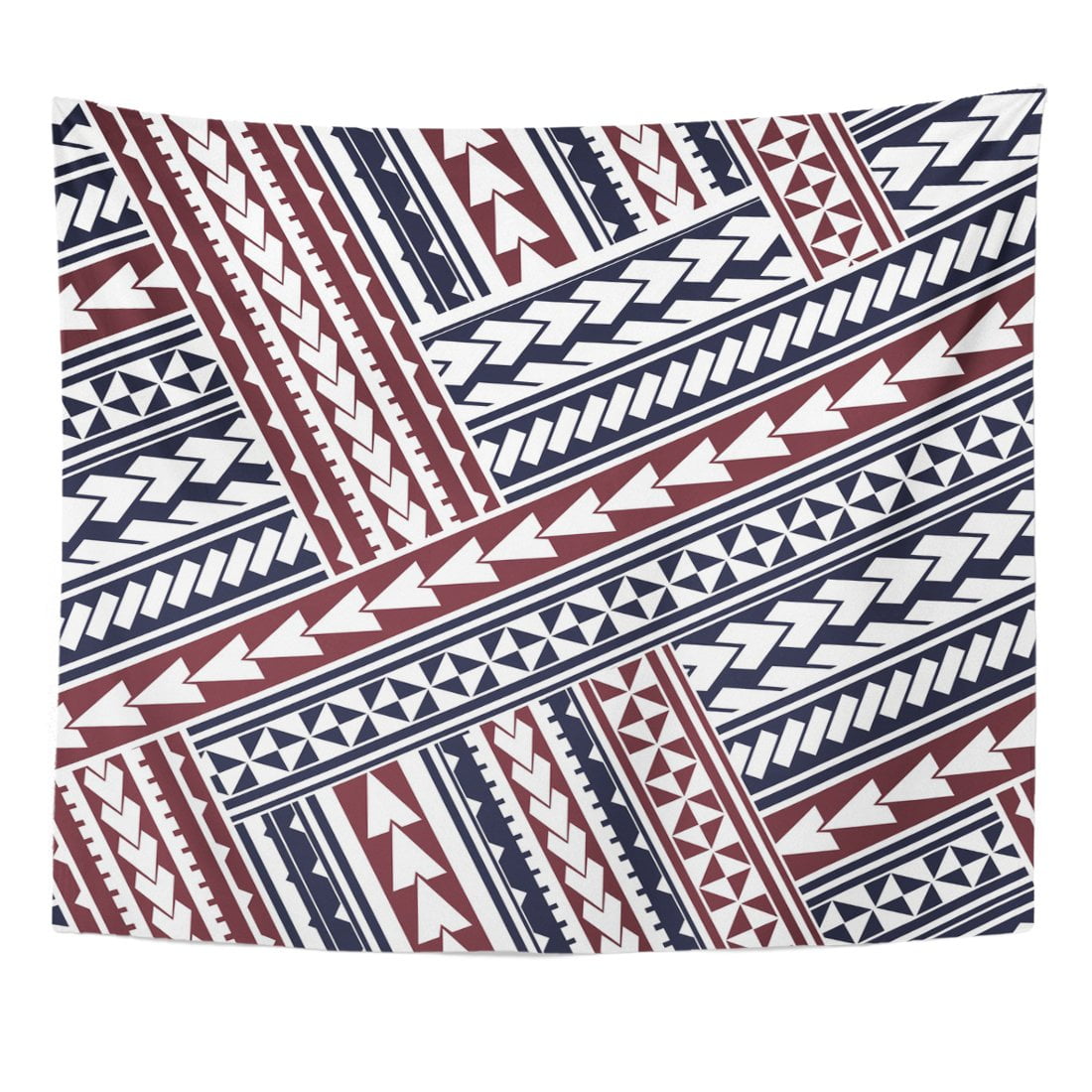 UFAEZU Blue Pattern Maori Tribal Aboriginal Curl Polynesian Ethnic ...