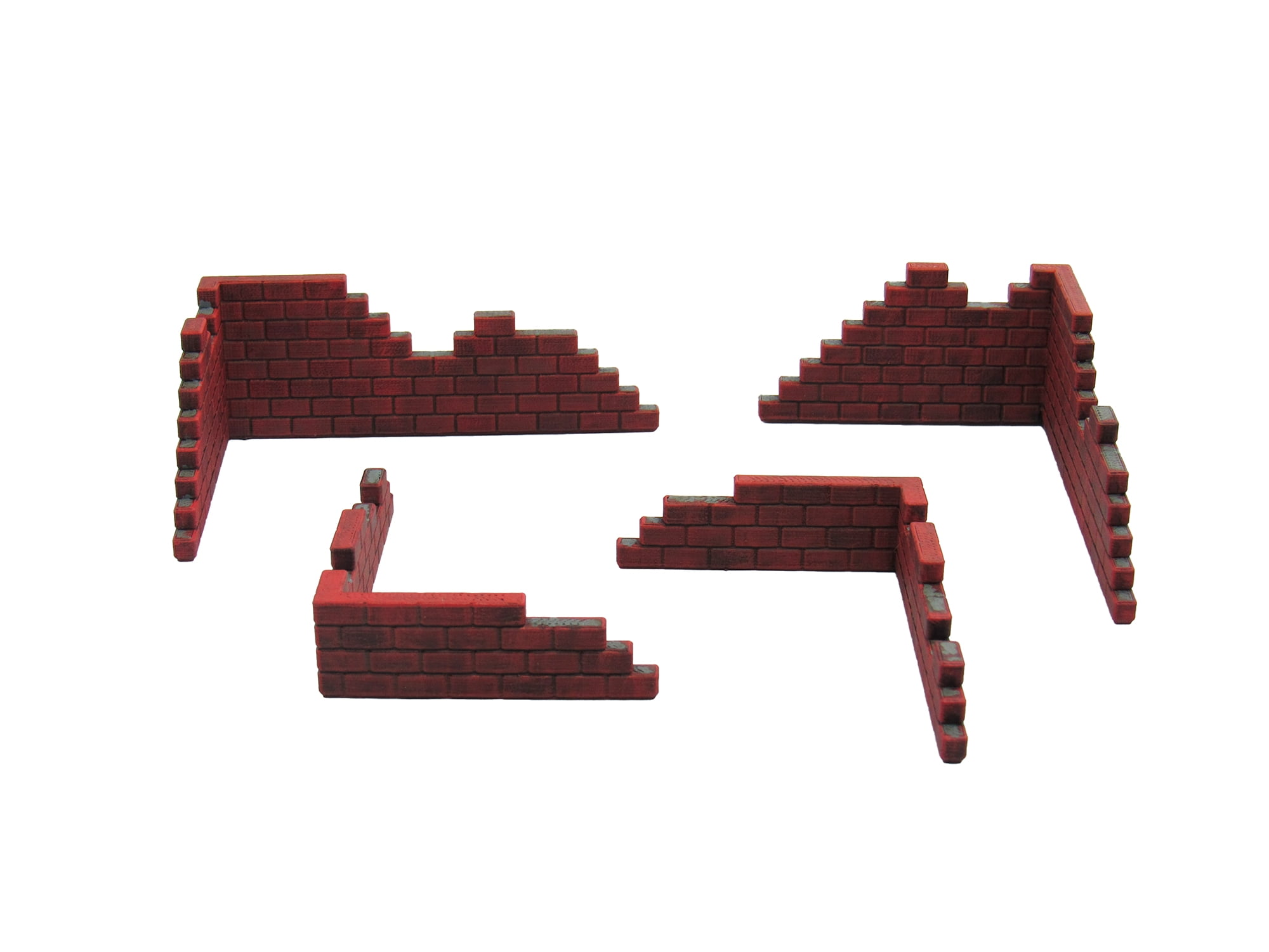 Brick Walls, Terrain Scenery for Tabletop 28mm Miniatures Wargame, 3D ...
