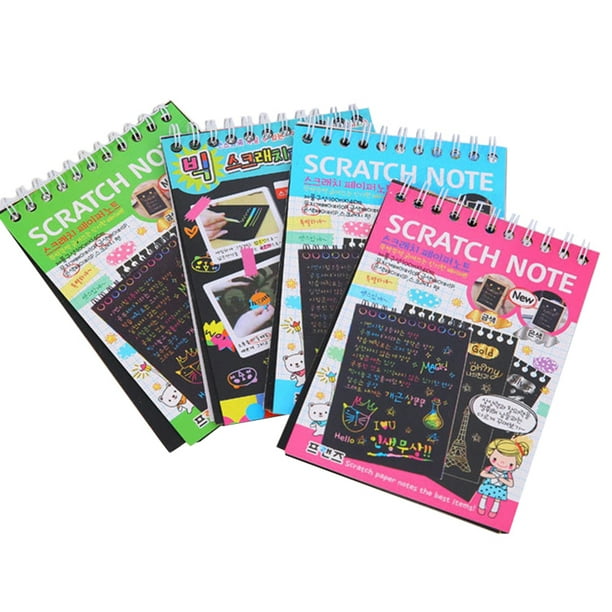 Scratch Paper Note Pad Black Scratch it Off Art Craft Note Board Sheet ...