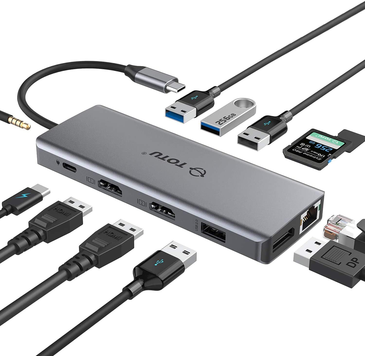 Buy TOTU USB C HUB Adaptador De Dongle De Cubo Tipo C De 13 Em 1 4K Buy TOTU USB C HUB Adaptador De Dongle De Cubo Tipo C De 13 Em 1 4K