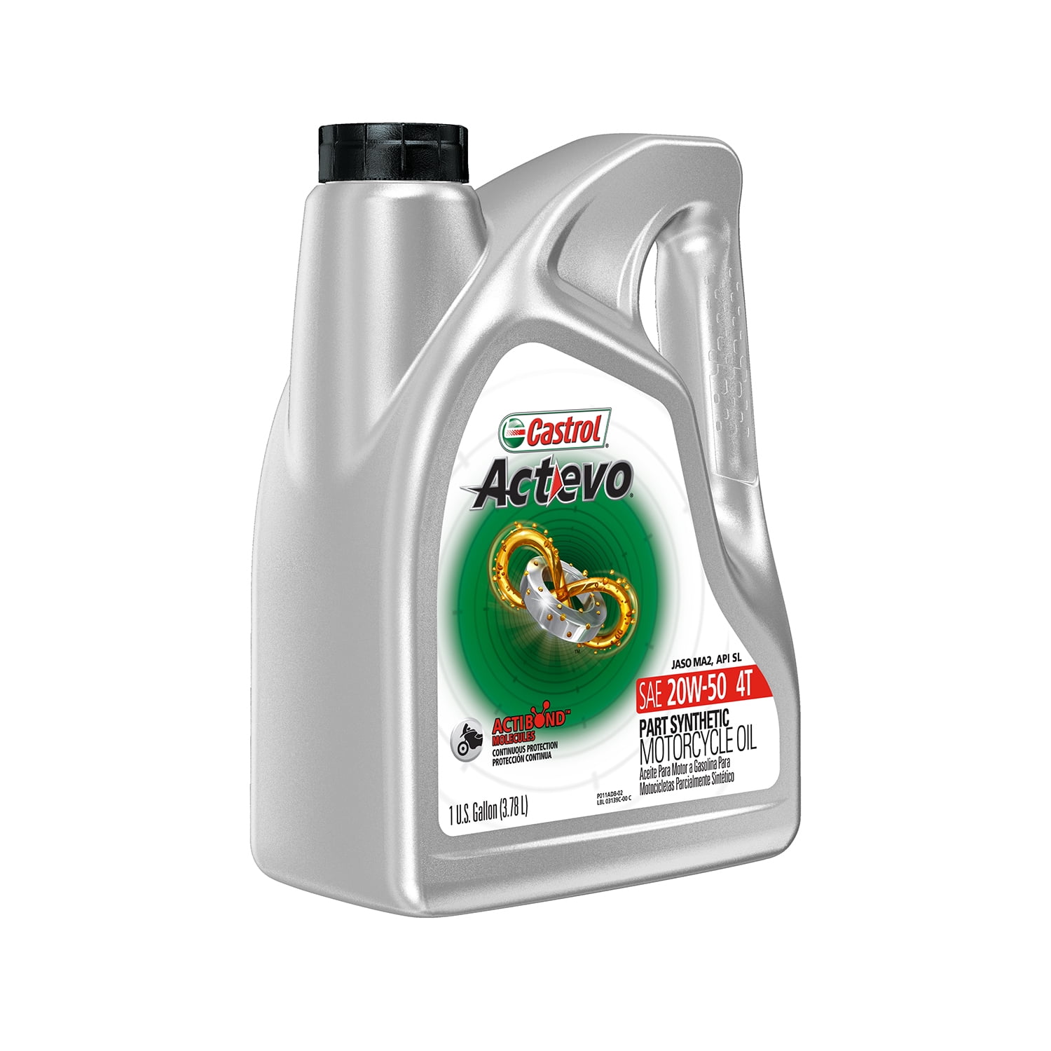 Buy Castrol Actevo 4T 20W-50 Part Synthetic Motorcycle Oil, 1 Gallon ...