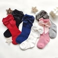 TELOLY 2026 New Children'S Socks Big Bows Girls Knee High Socks Cute ...