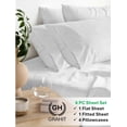 100% Egyptian Long Staple Cotton Bedsheet Set, 1000 Thread Count, 6-PC ...