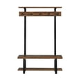 Alaterre Furniture Pomona 48 in. Entryway Hall Tree with Bench, Shelves ...