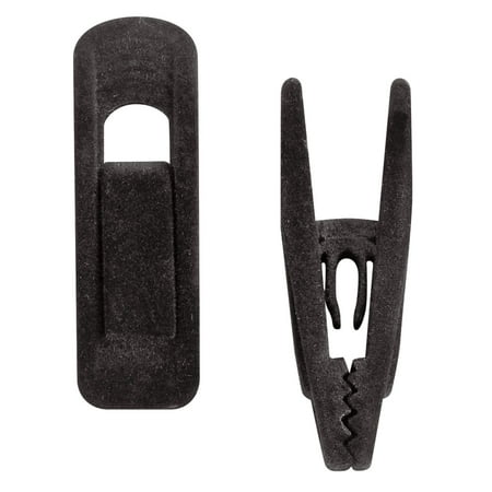 Black Velvet Hanger Clips - 100 Pack - Walmart.com