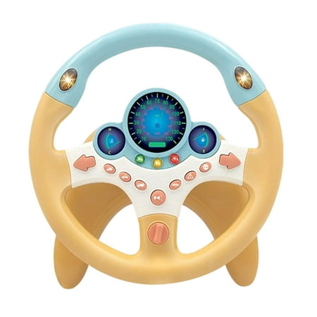Baby Electric Simulation Driving Steering Wheel Steering Wheel Vocal ...