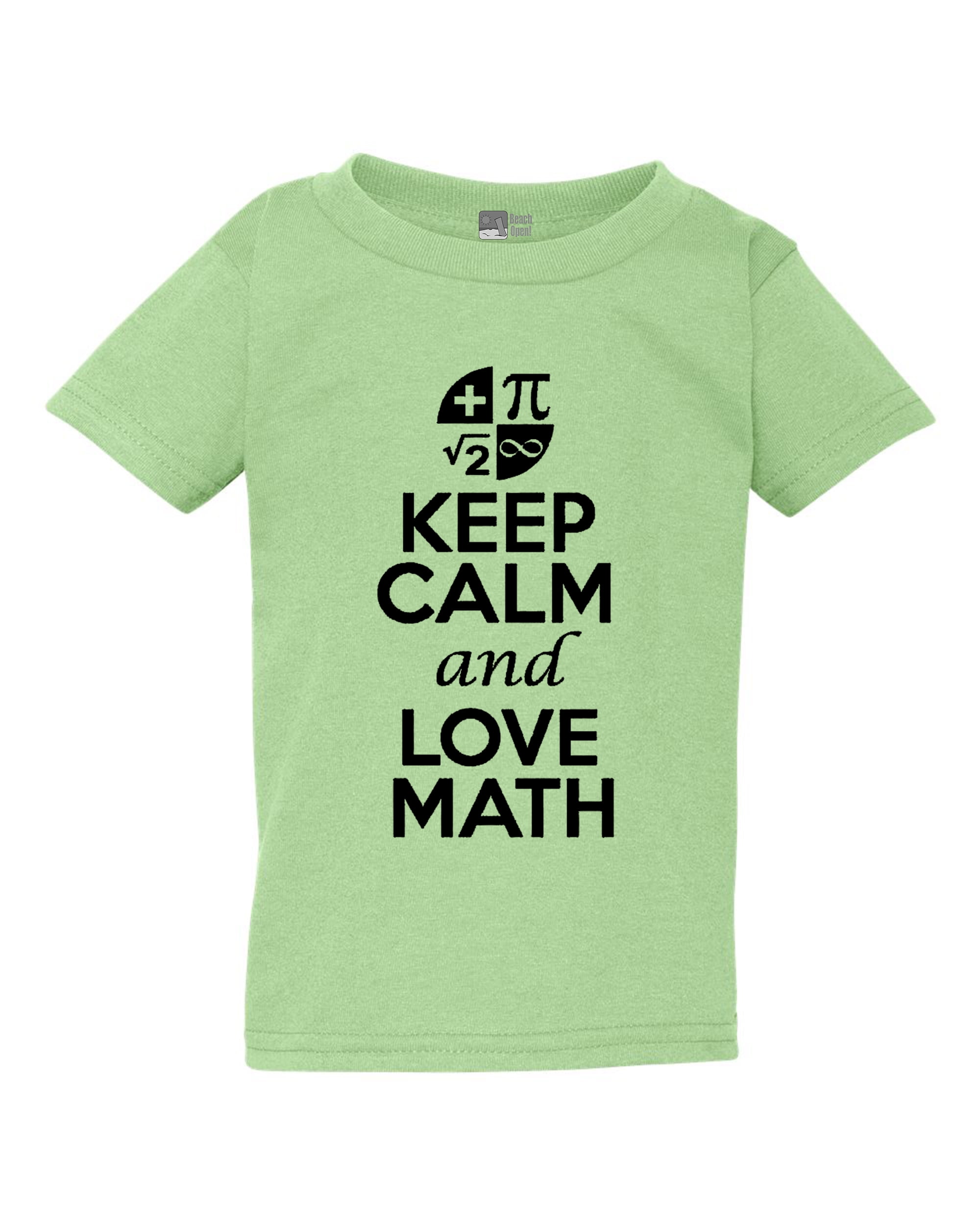 New Keep Calm and Love Math Mathematics Lover Funny Toddler Kids T ...