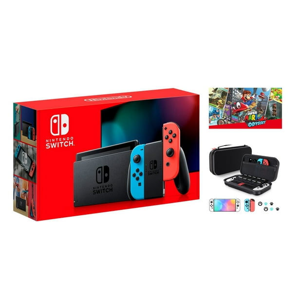 Nintendo Switch Neon Red & Neon Blue Jon-Con Console, 32GB Internal ...