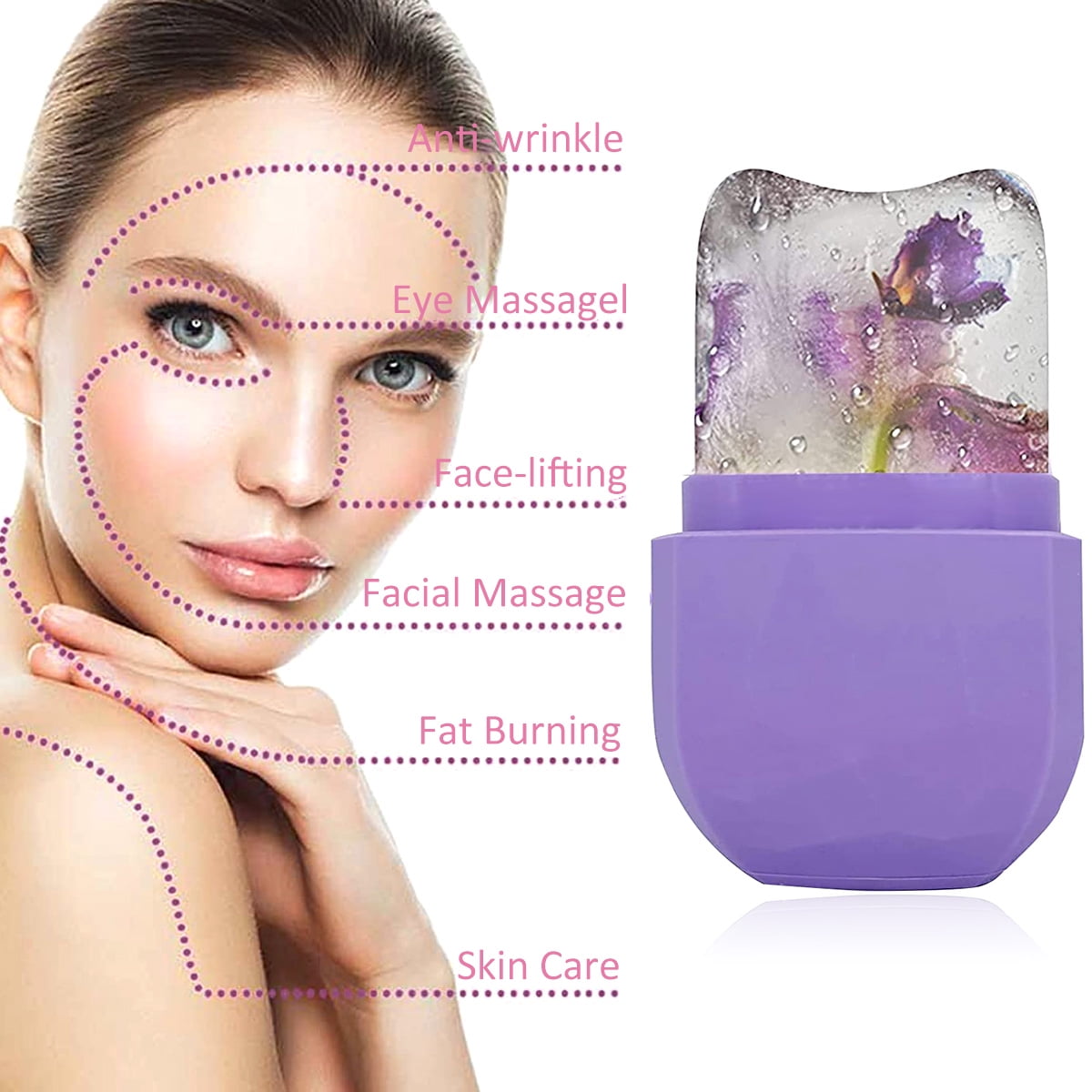 Yous Auto Ice Roller for Face - Face Roller & Eye Roller for Puffy Eyes ...
