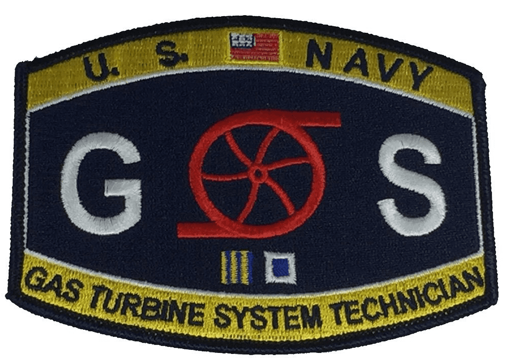 USN NAVY GS GAS TURBINE SYSTEM TECHNICIAN RATING MOS PATCH SAILOR ...
