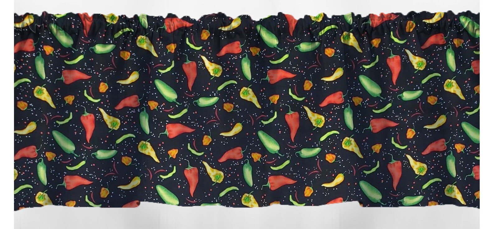 Hot Peppers Valance by Penny's Needful Things (One Valance Panel 15 ...