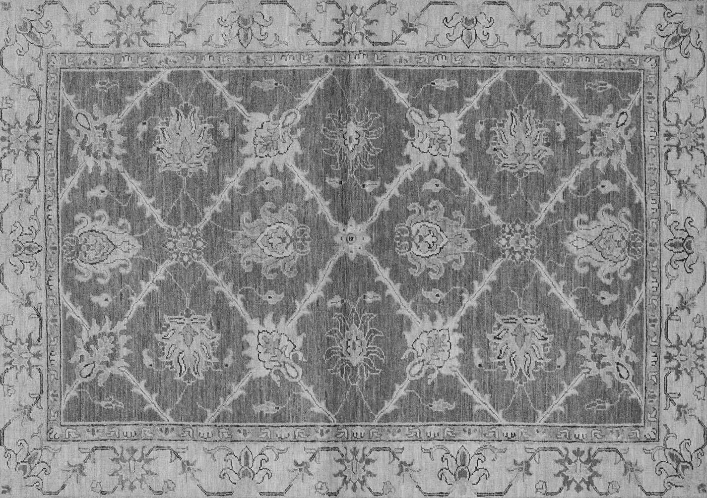 Ahgly Company Indoor Rectangle Abstract Gray Modern Area Rugs, 2' x 4 ...