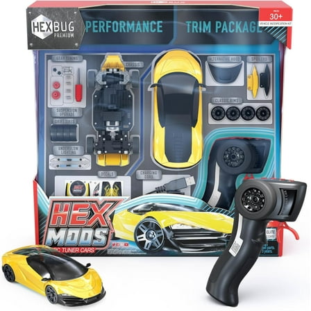 HEXBUG HEXMODS Pro Series Elite Raceway, Buildable RC Car, Rechargeable, Adjustable Track ...