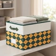 1Pcs Storage Cube, Printed Fabric Collapsible Storage Basket with ...
