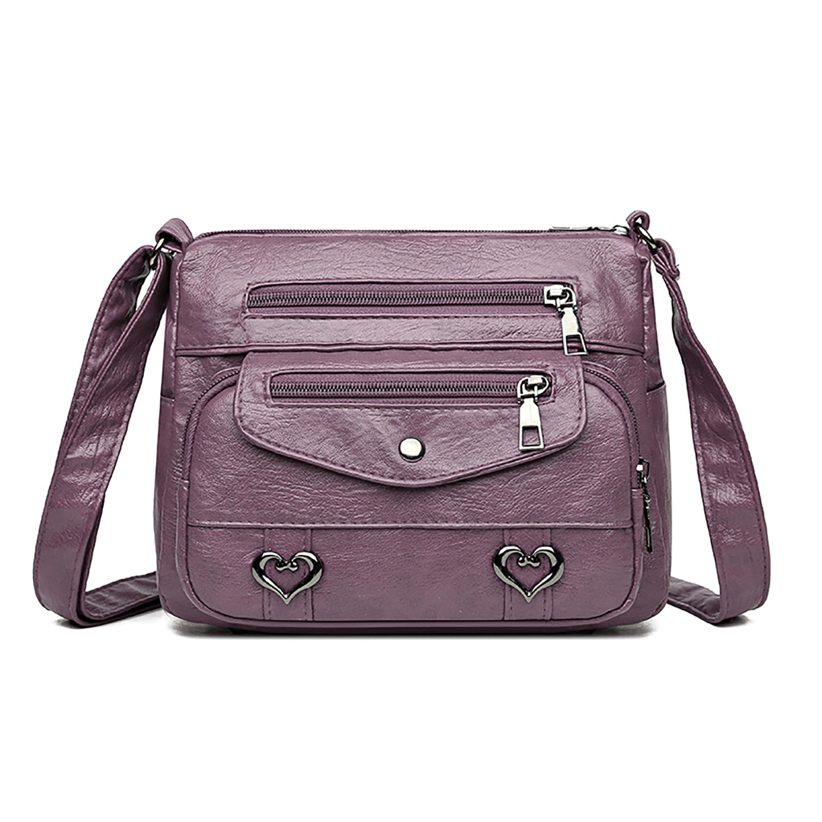 Click here for Hhsfuzhuangggg Heart Crossbody Bag Solid Vintage P... prices
