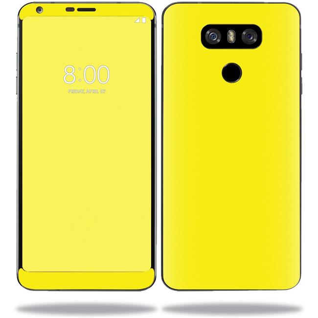 MightySkins LGG6-Solid Yellow Skin for LG G6 Sticker Wrap Cover Sticker ...