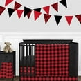 39 Ft Buffalo Plaid Christmas Pennant Banner Black Red Checkered Paper ...
