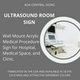 ADA CENTRAL SIGNS - 6" X4" Ultrasound Room Sign - Tactile Graphics ...