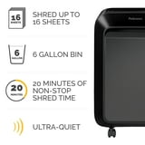 Fellowes Powershred LX210, 16-Sheet Micro-Cut, Heavy Duty Office ...