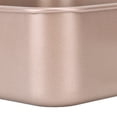 Deep Square Baking Pan, Gold Carbon Steel Cake Bread Tray, Non-Stick ...