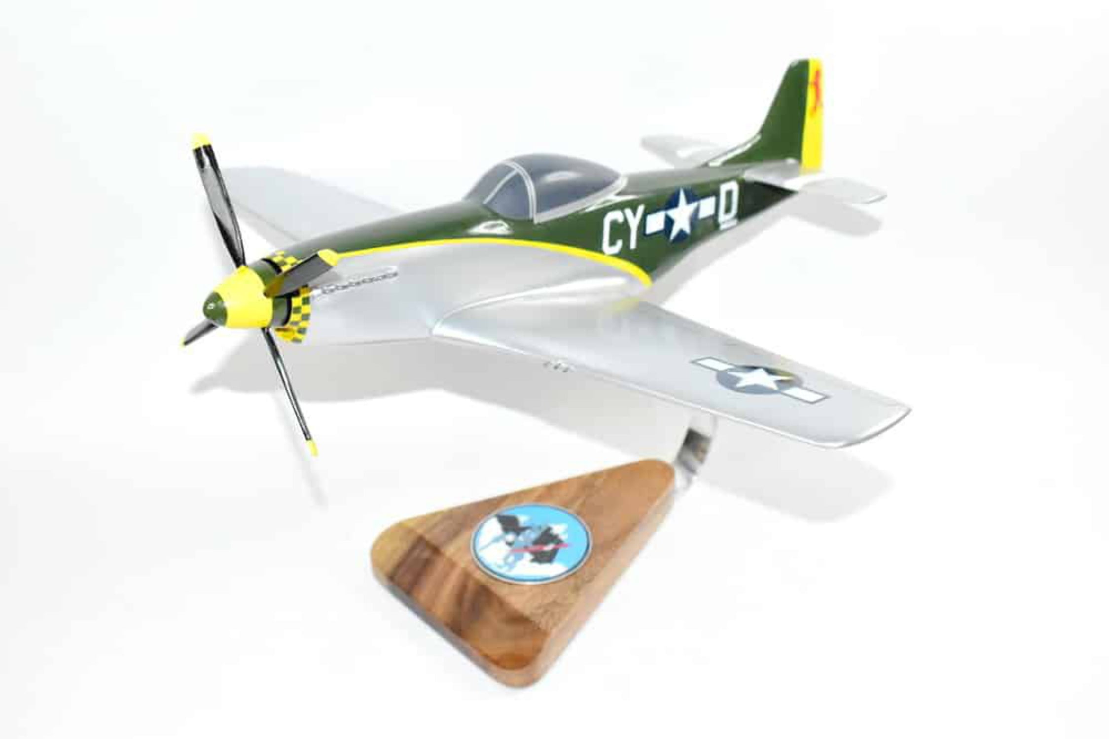 343rd Fighter Squadron, 55th Fighter Group P-51 Mustang Model, Mahogany ...