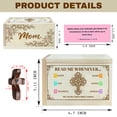 Wooden Prayer Box for Mom, Maple Wood Faith with Floral Design, 150 ...