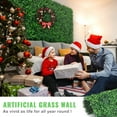 KFFKFF Artificial Boxwood Panel 12pcs 10" X 10" Grass Hedge Wall Mat ...