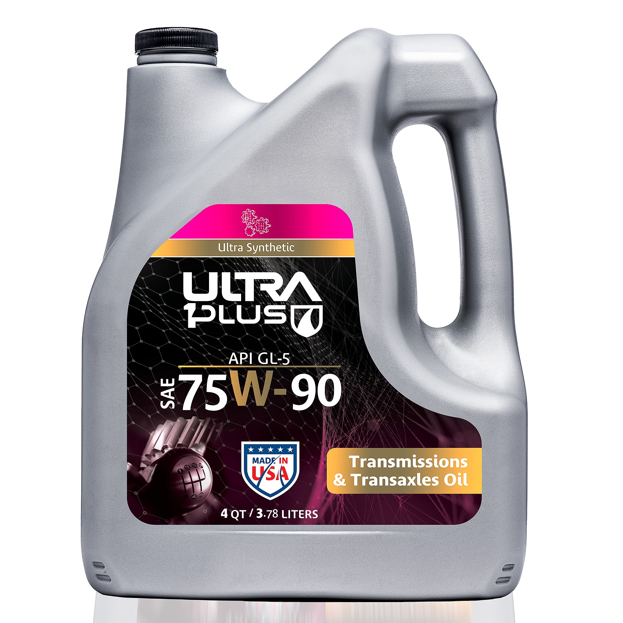 Ultra1Plus SAE 75W 90 Synthetic Gear Oil API GL 5 Gallon 4 QT Ultra1Plus SAE 75W 90 Synthetic Gear Oil API GL 5 Gallon 4 QT
