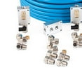 MaxLine 100 Ft 0.5 In Semi Flexible Air Tubing Kit & Mount Clips (10 ...