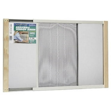 Window Screen, 20-1/8 in. to 37-3/16 in. (Adjustable Width) x 18-3/16 ...
