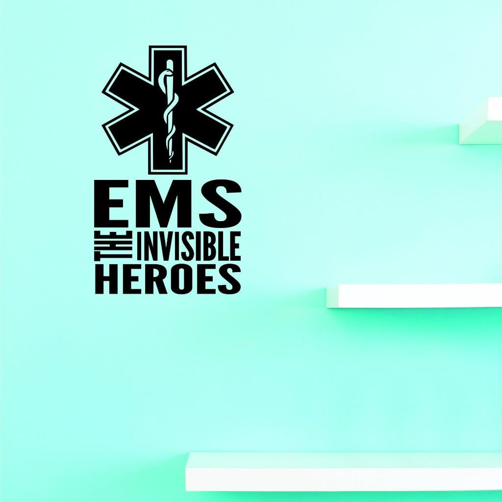 Custom Decals Ems The Invisible Heroes Wall Art Size: 20 X 30 Inches ...
