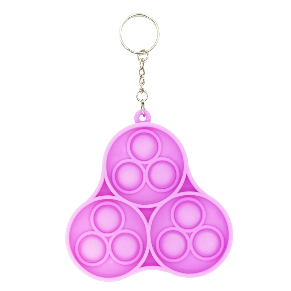 Jasmine Triangle Push Bubble Toys Keychain Anti Stress Fidget Sensory ...