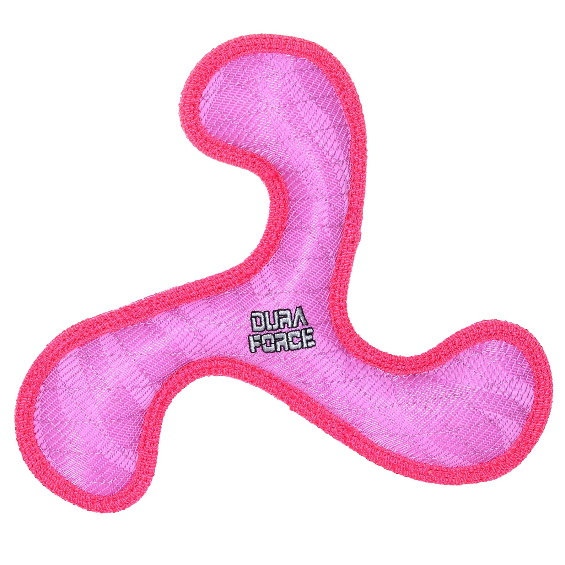 DuraForce Boomerang Pink Durable and Squeaky Dog Toy - Walmart.com