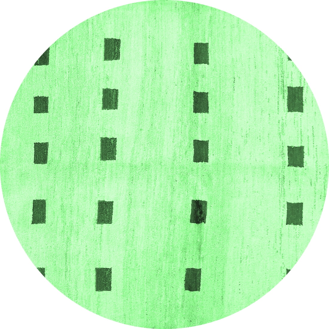Ahgly Company Indoor Round Solid Emerald Green Modern Area Rugs, 8 ...