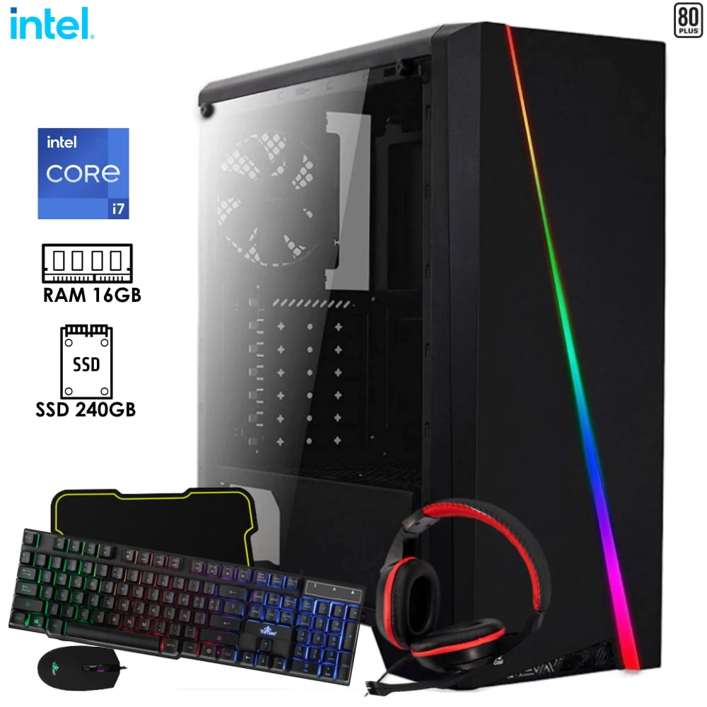 PC gamer i7 12700 Intel SSD 240GB RAM 16GB kit gamer 500W 80+ | Bodega ...