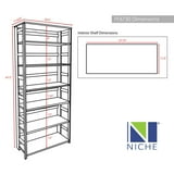 Regency Seating Inc Fairway 67" High Folding Bookcase- White - Walmart.com