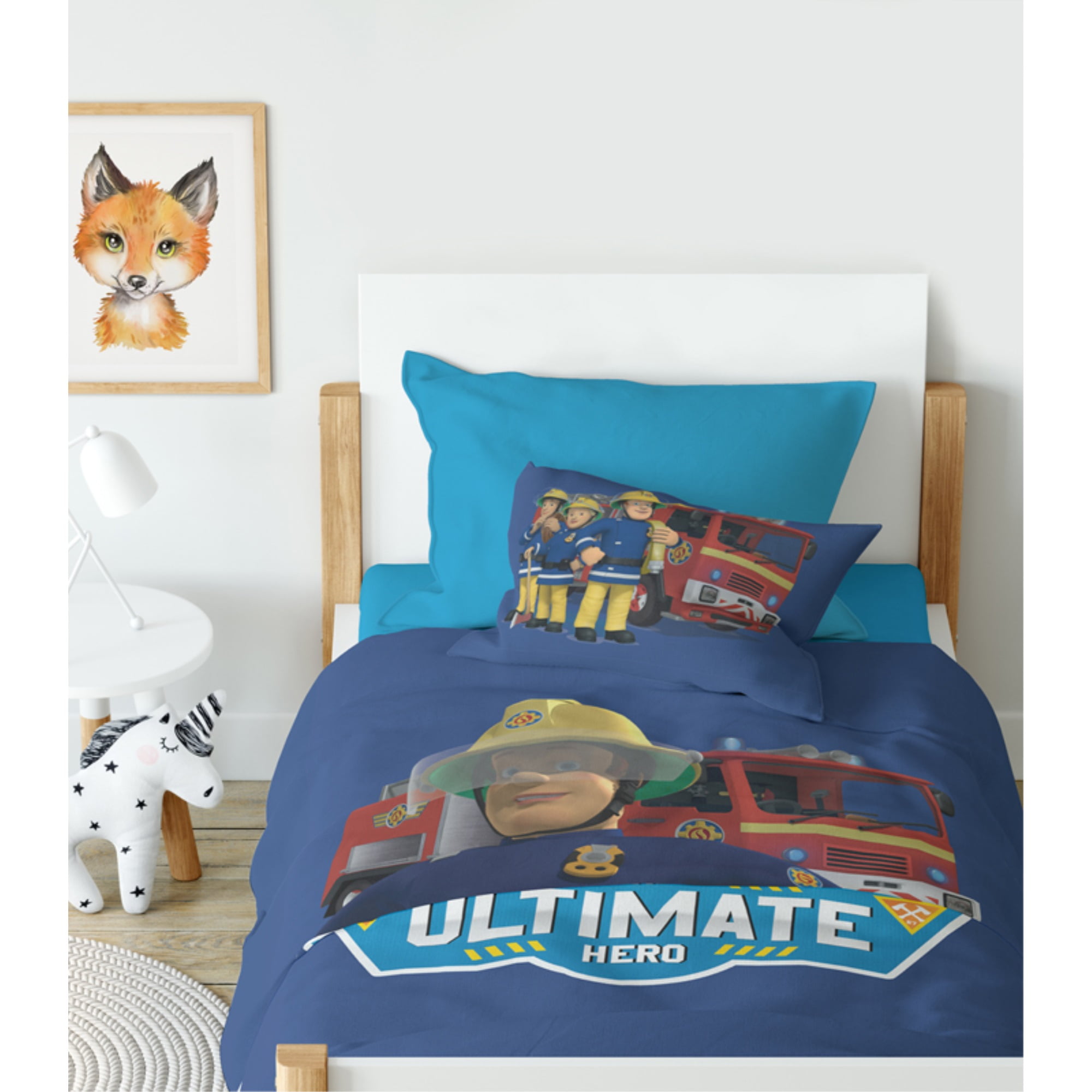Fireman Sam Ultimate Hero 3 Piece Microfiber Bedding Set Twin Full Com