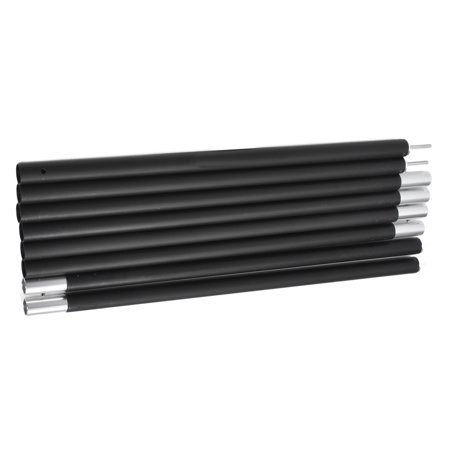 Outdoor Aluminum Tent Poles, 28mm / 1.1in Matte Black Assembled Tarp ...